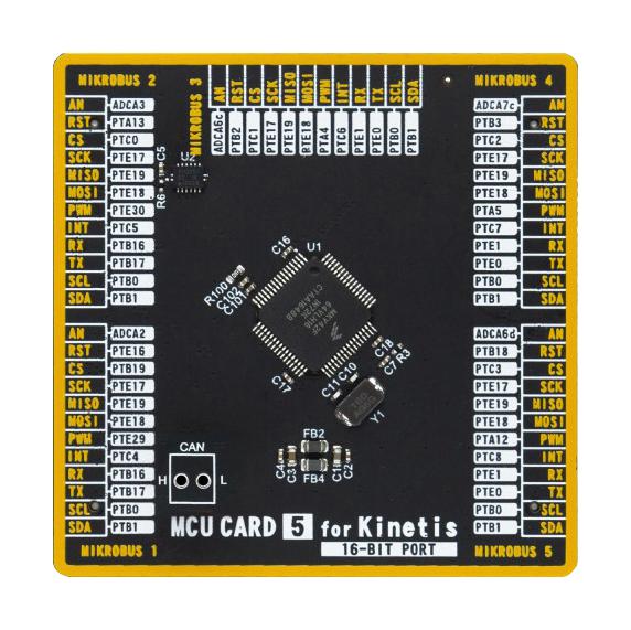 Mikroe 3930 Mikroelektronika Carte Add On Carte Mcu Mikroe 5 Mcu Kinetis Mkv42f64vlh16