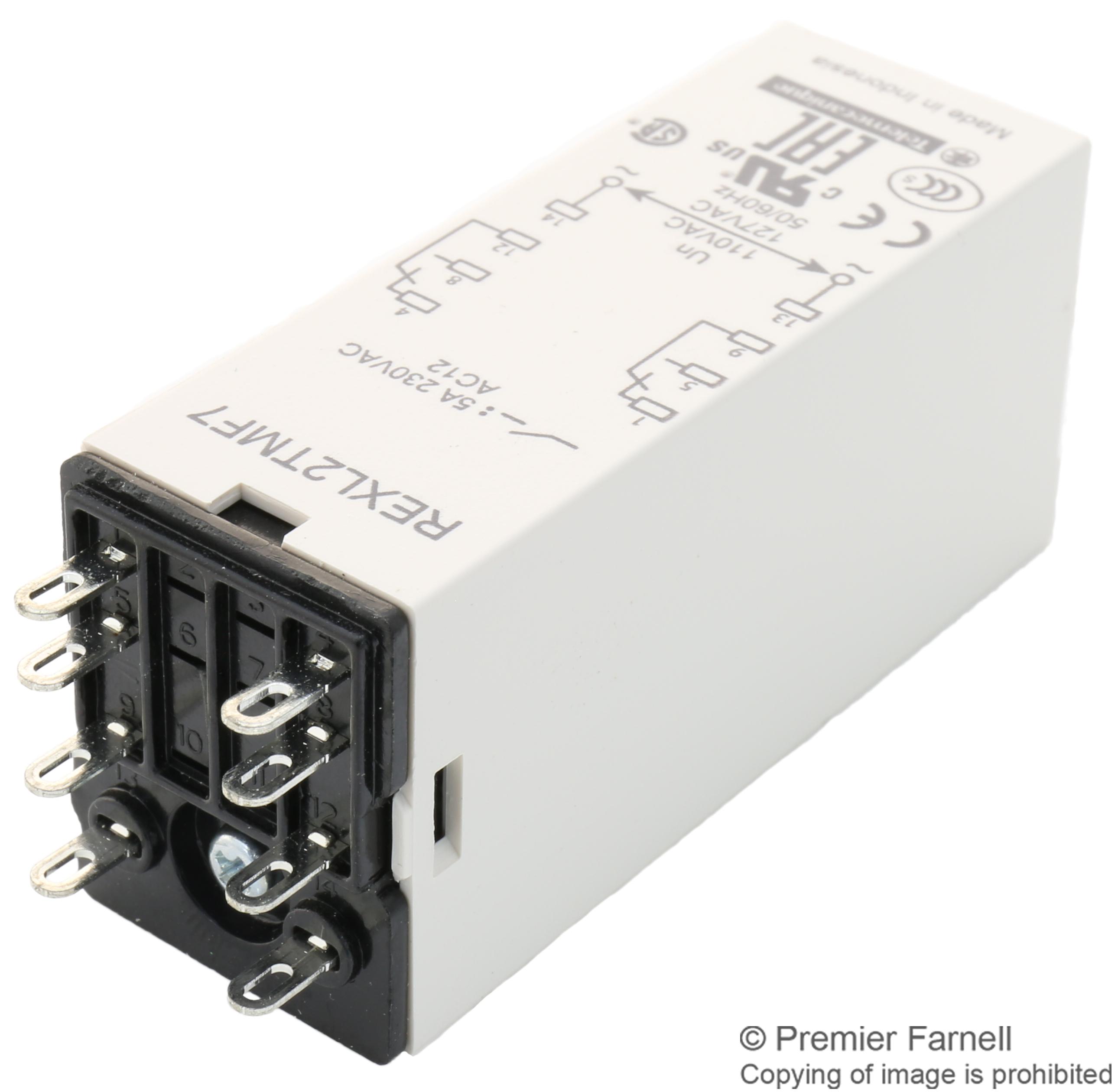 REXL4TMBD Schneider Electric, Relais temporisé, 0.1 s, 100 h | Farnell FR REXL4TMBD Schneider Electric, Relais temporisé, 0.1 s, 100 h | Farnell FR